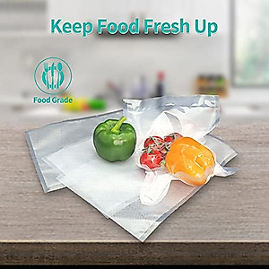 Sanalaiv Vacuum Sealer Machine Bags 100 Pcs 6 x 10 Inch for Food Preservation, BPA Free, Heavy Duty, Great for Food Storage