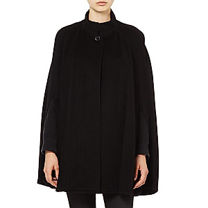 Lona Scott Wool & Cashmere Cape, Black