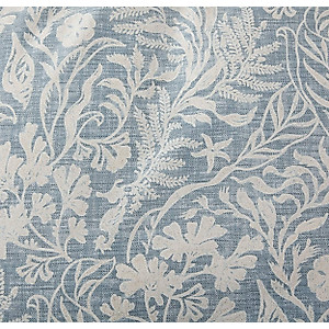 SLEEPBELLA Duvet Cover Queen Size, 600 Thread Count Cotton Beige & Bluish Grey Printed with Luxurious Leaves Pattern Reversible Botanical Comforter Cover Sets, Bedding Set 3Pcs (Queen, Beige Paisley)