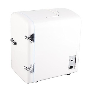 Mini Beauty Fridge, Portable Cooler Warmer Refrigerator ABS Plastic 36W AC100-240V DC12V Noiseless for Office (US Plug)