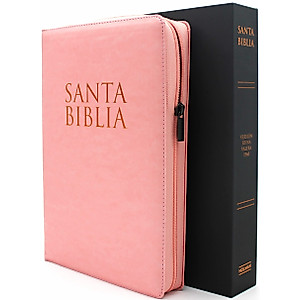 Biblia para Mujer Reina Valera 1960 Letra Super Gigante con Cierre y Indice en color Rosado con Estuche de Proteccion Edicion Especial en Español/ Super Giant Print RVR 1960 (Spanish Edition)