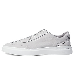 Cole Haan Men's Grandpro Rally Canvas T-Toe Sneakers, Microchip/Optic White, 12