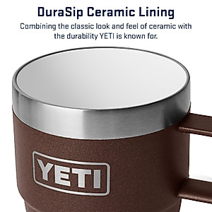 YETI Rambler 6 oz Stackable Mug, Stainless Steel, Vacuum Insulated Espresso/Coffee Mug, 2 Pack, Wetlands Brown