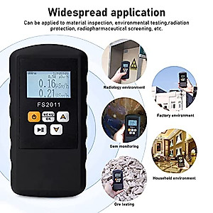 ZWJABYY Professional Nuclear Radiation Detector,Personal Radiation Dose Alarm Radioactive Geiger Counter Nuclear Radiation Detector,Portable Digital Meter High Sensitivity Accuracy