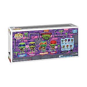 Funko Pop! Movies: Teenage Mutant Ninja Turtles: Mutant Mayhem - Ninja Turtles 4-Pack (Glow in The Dark), Amazon Exclusive