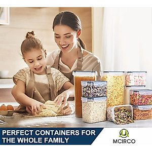 Airtight Food Storage Containers 25-Piece Set, Kitchen & Pantry Organization, BPA Free Plastic Storage Containers with Lids, for Cereal, Flour, Sugar, Baking Supplies, Labels & Measuring Cups