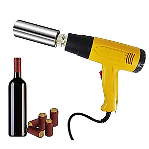 Saladulce PVC Capsule Heat Shrinker Wine Capsule Sealing Machine Wine Bottle Wrap Machine 50mm Capsule Heat Shrinking Machine (110V)