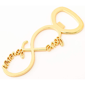 24 Pcs Love Forever Bottle Openers for Wedding Party Bridal Shower Favors Decorations Gifts or Souvenirs for Guests with Individual Gift Package (24, gold)…