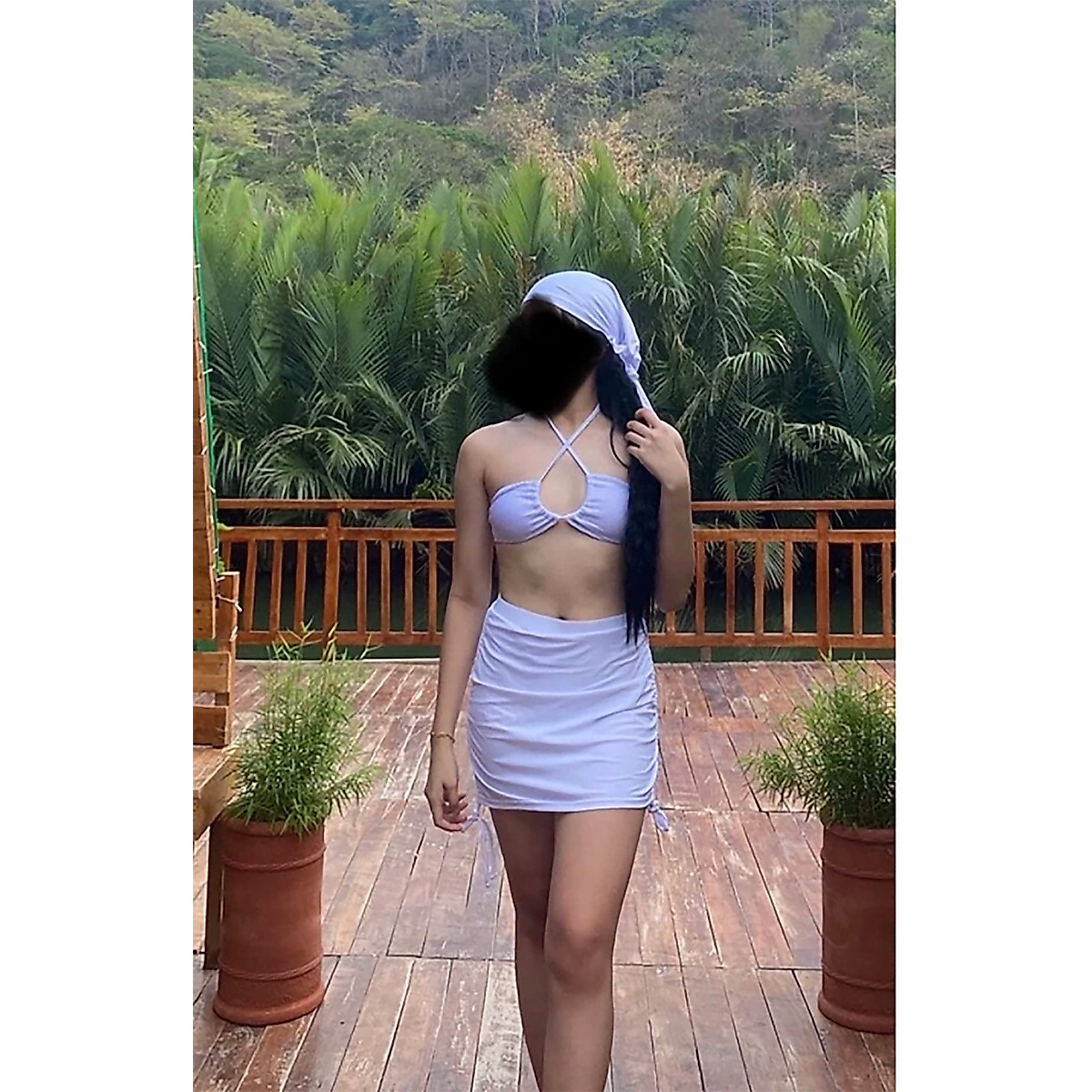 JarseHera Pre Tied Head Covers Sets Chemo Beanies for Women Slip On Lightweight Chemo Bandana Turban