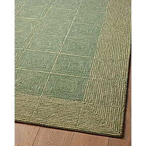 Loloi Chris Loves Julia x Francis Collection FRA-02 Green/Natural, Contemporary 9'-3" x 13' Area Rug