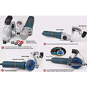 Aidelife Dust collecting Guard,Cutting Dust Shroud for Angle Grinders 4-1/2 inch to 5 inch