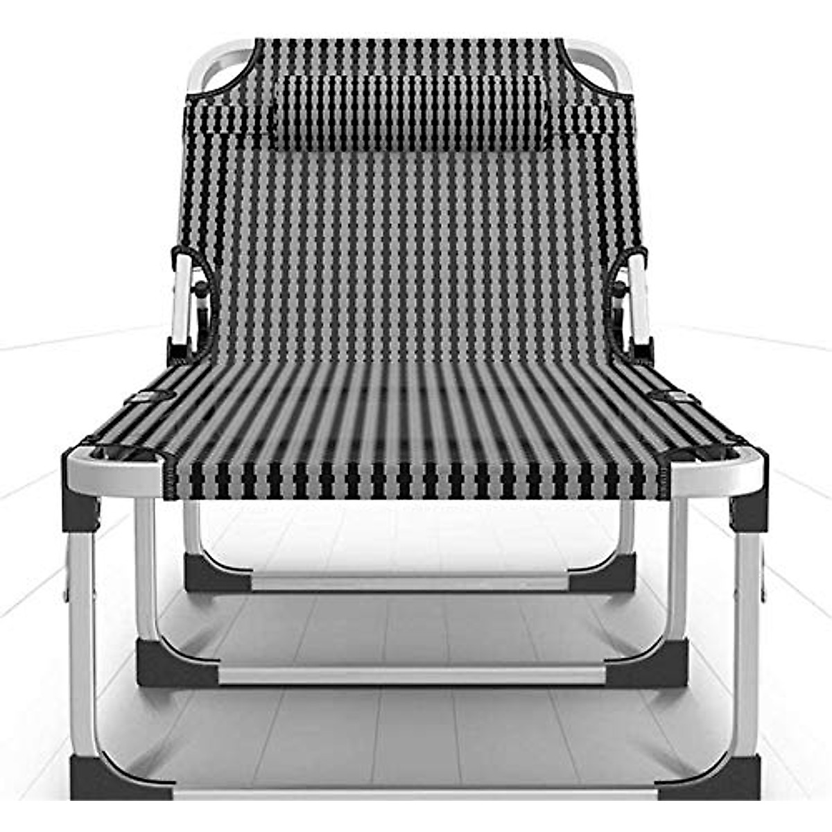 XZGDEN Lightweight Camping Chairs Garden Loungers Folding Chair Deck Chair Chaise Lounges, Terrace Recliner Beach Chair Folding Lounge Camping Pool Support 440 Pounds (Color : D)