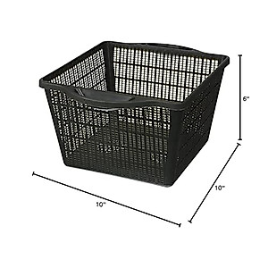 Laguna Sturdy Plastic Square Planting Basket, 6-Inch