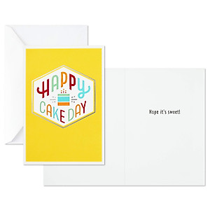 Hallmark Birthday Cards Assortment, Happy Cake Day (12 Cards with Envelopes)