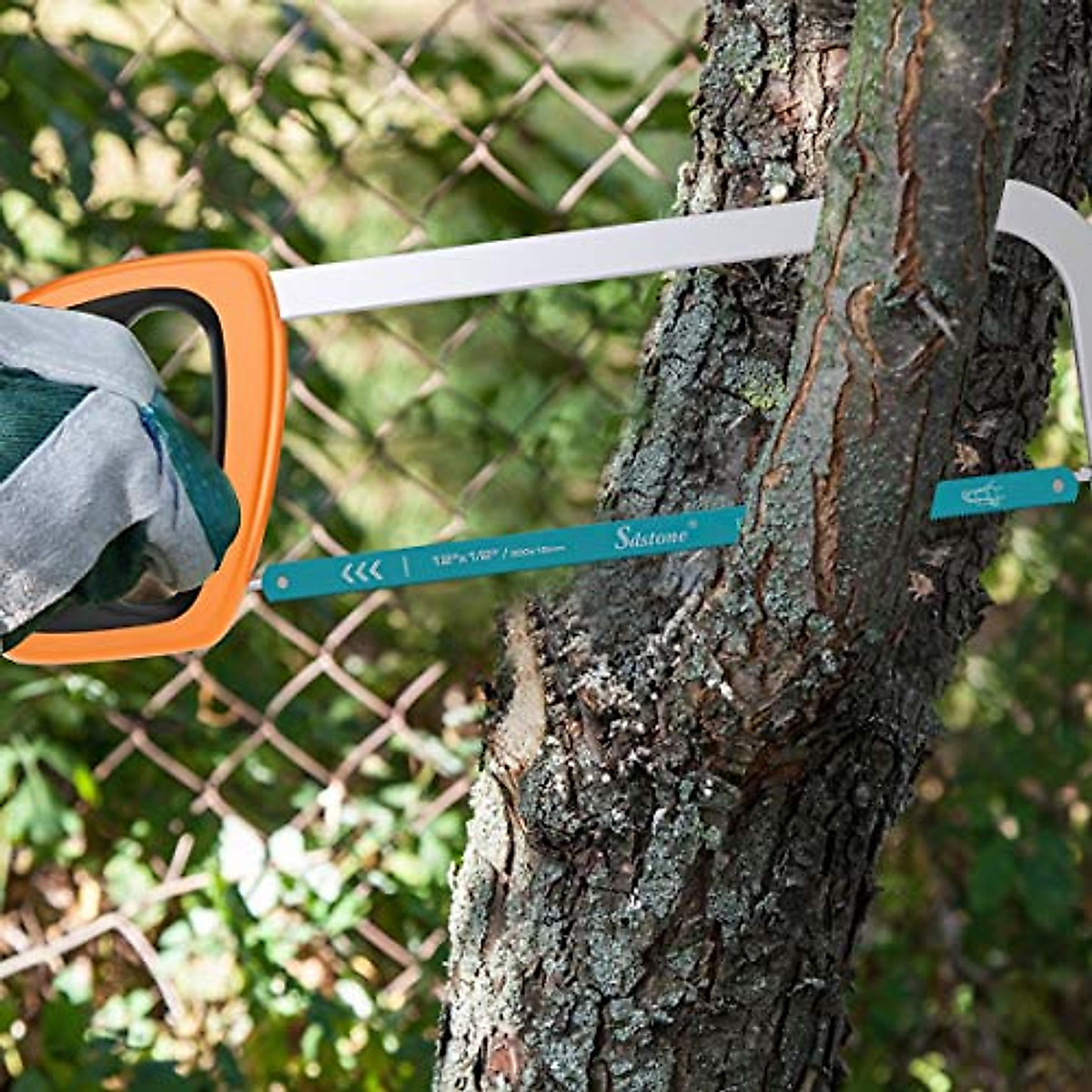 Sdstone Hacksaw Blades High Speed Replacement Blades 24 TPI - 12" Length Hacksaw Blade - Carbon Strength Steel (10 Pack)