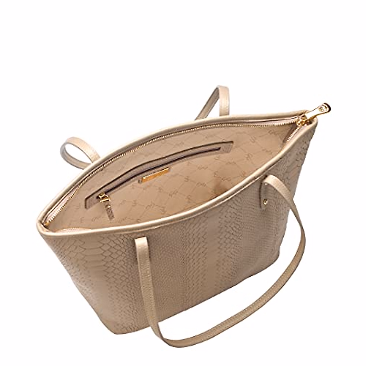 GiGi New York Women's Zip Taylor Embossed Python Tote