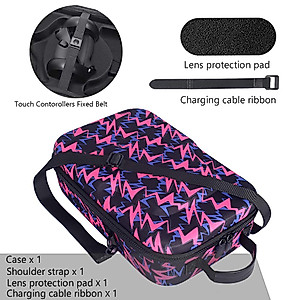 Oriolus Hard Case for Oculus Quest All-in-one VR Gaming Headset and Controllers Accessories Carrying Bag (Red)