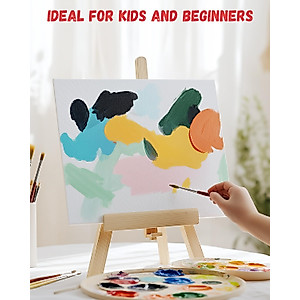 Simetufy 24 Pack 9 x 12 inch Canvas Boards for Painting- 8oz Gesso Primed Acid-Free 100% Cotton Canvas Panels for Acrylics Oil Watercolor Tempera Paints