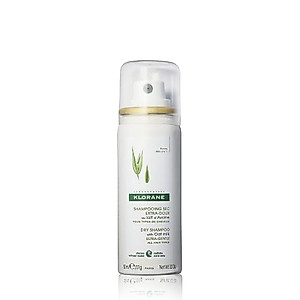 Klorane Dry Shampoo with Oat Milk, Ultra-Gentle, All Hair Types, No White Residue, Paraben & Sulfate-Free, Travel Size, 1 Ounce (Pack of 1)