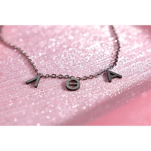 Sorority Shop Lambda Theta Alpha Necklace — LTA Name Necklace, Stainless Steel Sorority Gifts Necklace, Long-Lasting Lambda Theta Alpha Gifts for Women