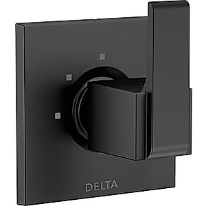 Delta Faucet T11867-BL Ara 3-Setting 2-Port Diverter Trim, Matte Black