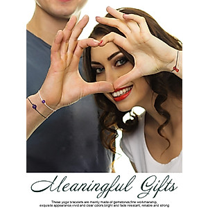 16 Pcs Carnelian Crystal Bracelet Adjustable Gemstone Bracelet with Wish Cards Braided Beaded Spiritual Bracelets Gemstone Anklet Crystal Anklet Yoga Reiki Gift Energy Jewelry for Couple Friendship