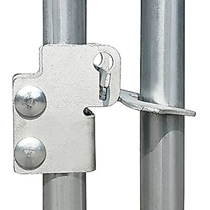 vidaXL Outdoor Dog Kennel Dog Pet House Playpen Animal Dog Supply Enclosure Fencing Panel Metal Weather-resistant Easy to Assemble 150.4"