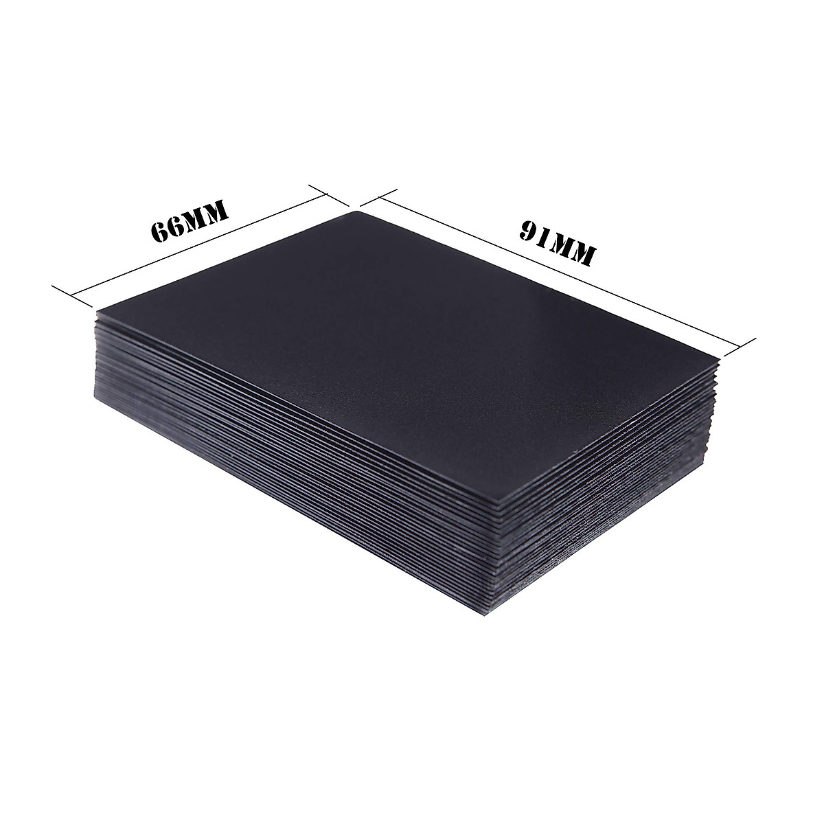 Zoopin Double Matte Card Sleeves,Black, 320pcs - Pack …