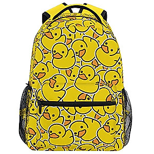 Wamika Yellow Ducks Backpack Farm Cartoon Animals School Backpacks Preschool Book Bag