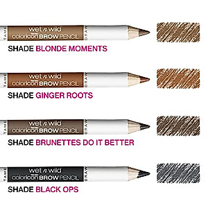 wet n wild Color Icon Brow Pencil, Brunettes Eyebrow, Dark Brown Eyebrow Pencil and Brush