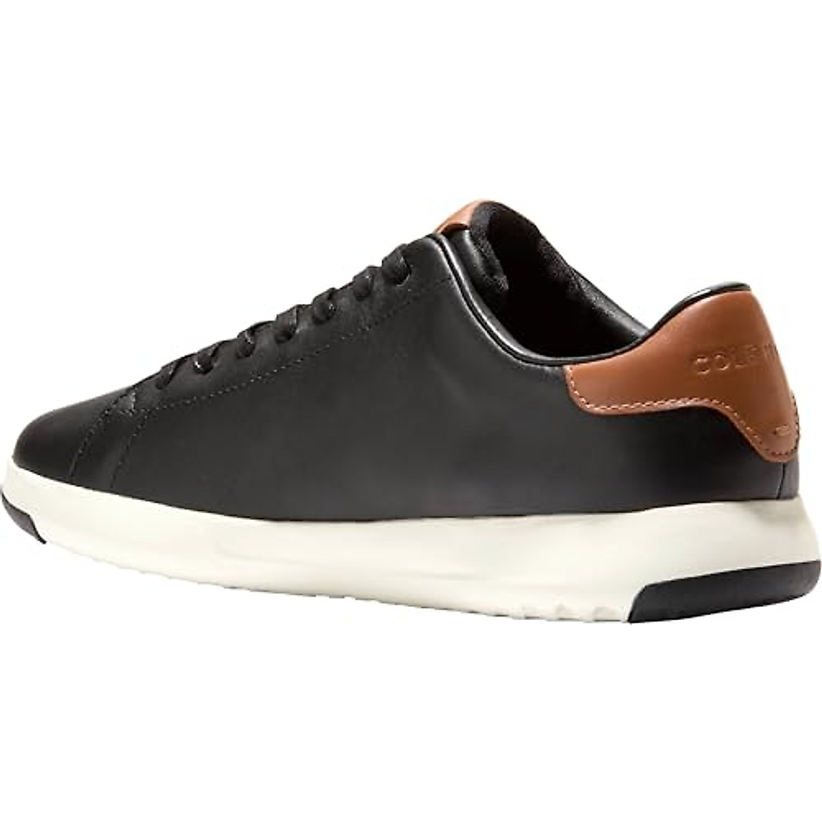 Cole Haan Men's Grandpro Tennis Fashion Sneaker, Black/British Tan, 10 M US