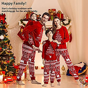 Oriental eLife Matching Christmas Pjs For Family,Elf Pajamas Christma Sets,Xmas Holiday Family Sleepwear Outfits Women Men Red