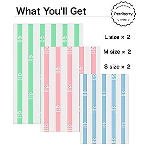 Perriberry Travel Compression Bags, 6-Packs Roll-Up Space Saver Storage Bags for Travel, Suitcase Size (6packs)