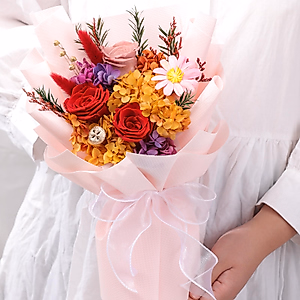 lovenfold Flowers for Delivery Prime,Preserved Flowers Bouquets,Red Rose Bouquets That Last 1-3 Years,Gift for Her: Birthday Christmas Valentine's Day Mother's Day, Room Decorations