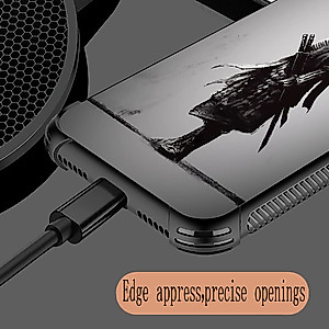 Hensuske iPhone 13 Pro Max Case,Wandering Samurai Cases for Boys Man,Multi-Colored Fashion Patterns Non-Slip Shock Absorption Soft TPU Bumper Cover Case 6.7 in, Max(6.7 inch)