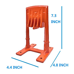 Hi Flame Cast Steel Firewood Kindling Splitter for Wood Stove Fireplace and Fire Pits Splitting Wedge Manual Log Splitter Wedge (Orange)
