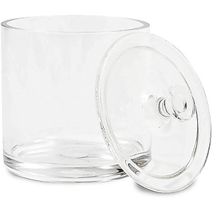 Juvale Acrylic Jars Set, Plastic Apothecary Containers with Lids (3 Pack)