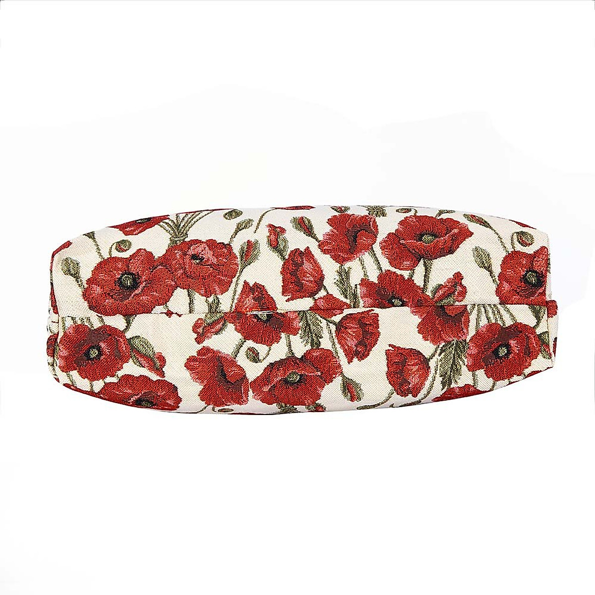 Signare Tapestry Foldable Tote Bag Reusable Shopping Bag Grocery Bag with Poppy Flower Design (FDAW-POP)