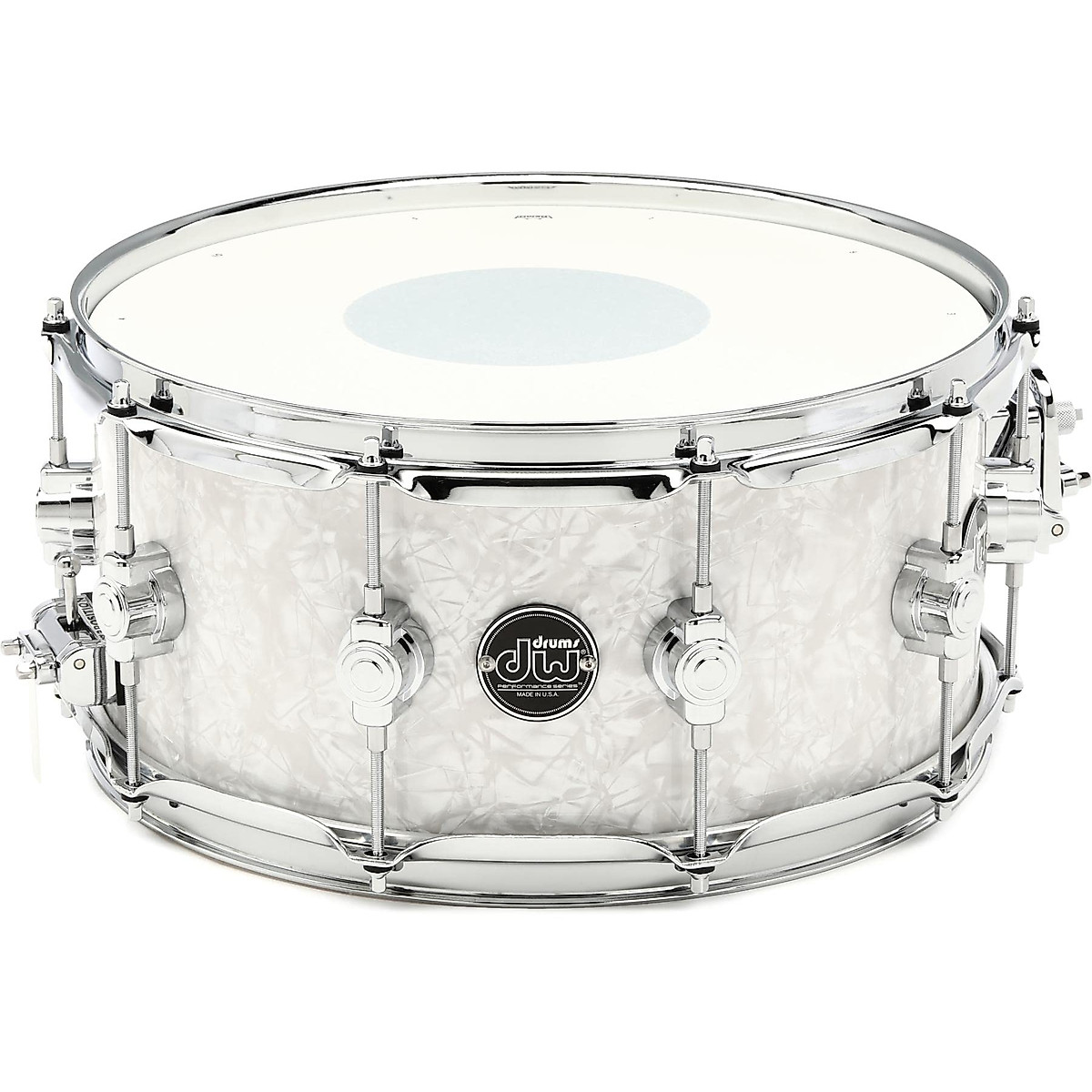 DW Performance Series Snare Drum - 6.5 Inches X 14 Inches White Marine Finish Ply