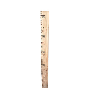 Growth Chart for Kids Made from Reclaimed Rustic Wood - Hand Painted - No Vinyl (Natural)