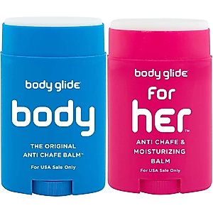 BodyGlide Original Anti Chafe Balm + Body Glide For Her Anti Chafe Balm