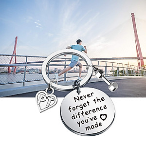 MYOPSARK Physical Therapy Gift Never Forget The Difference You've Made Keychain (difference PT keychain)