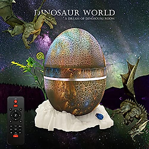 Star Aurora Galaxy Projector Dinosaur Egg Projector Night Light with Bluetooth,Timing Function,14 Colors Mixed Ocean Wave Move Star Lights for Birthday Party,Computer Room and Game Room Decoration
