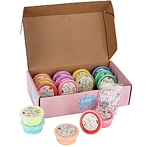 KMBTQRE 20pack Butter Slime Kit for Girl Boys, Party Favors, Stress Relief Toy, Stocking Stuffers for Kids 6 7 8 9 10 11 12 Years Old
