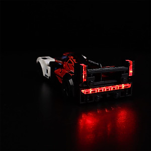 Kyglaring LED Lighting Kit (No Model) Designed for Lego Porsche 963 76916 Race Car Model Building kit - Without Lego Set (Classic Version)