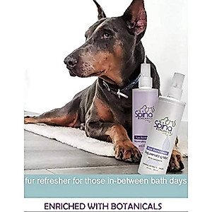Spina Organics, All-Natural PET Deodorizer Fur Refresher Spray - Rejuvenating Mist with Botanical and Essential Oils, Featuring Primrose Oil in a Floral Scent Made in The USA 9 oz