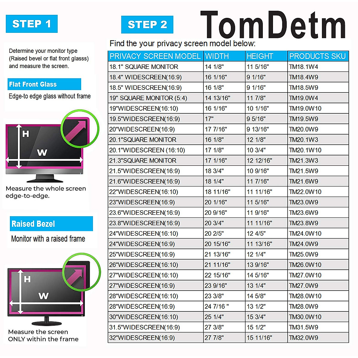 24''W Inch Privacy Screen Filter for Desktop Computer Widescreen Monitor - Anti-Glare, Blocks 96% UV,Anti-Scratch with 16:10 Aspect Ratio
