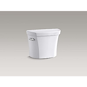 KOHLER 4467-0 Wellworth 1.28 gpf Toilet Tank with Left-Hand Trip Lever, One Size, White