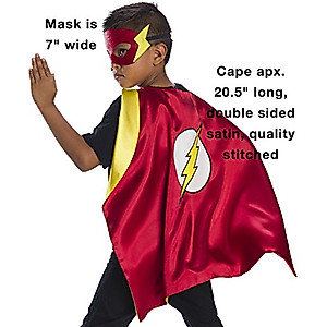 Rubies Super Hero Cape Set AMAZON EXCLUSIVE Officially licensed DC Comics Assortment 4 Capes, 3 Masks, and 1 Chest Piece, One Size