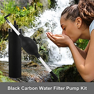 Kainasch Black Primer for BB-9 Black Carbon Filter, Hand-Powered Prime and Purge 2 in 1 Primer Pump Kit Compatible with Berkey Filter Replacement Elements